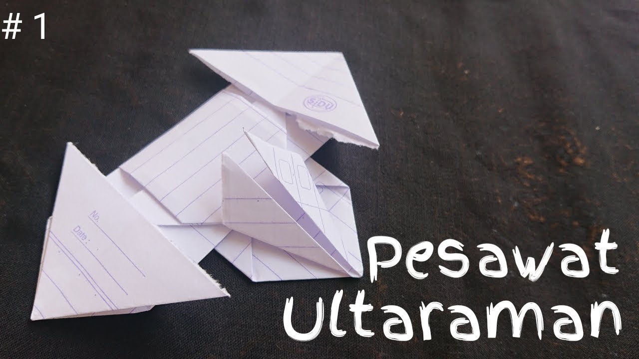 Cera membuat peswat ultraman | how to make a ultraman Jet - YouTube