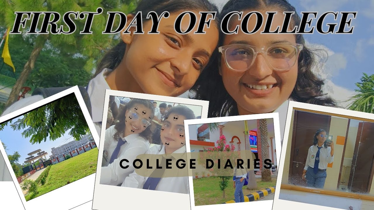 FIRST DAY OF COLLEGE: Vlog🎓|college reveal, Getting ready, lecture and ...