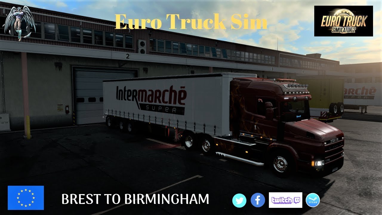 Euro Truck Simulator 2 | Brest to Birmingham - YouTube