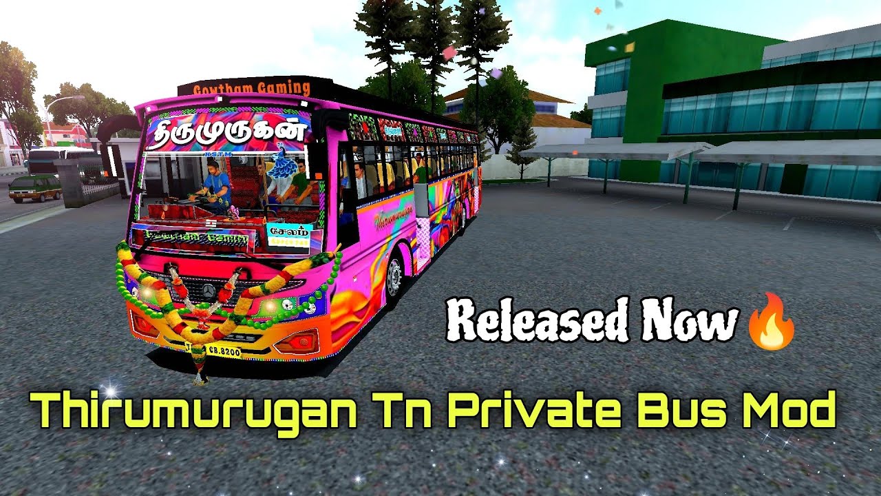 Thirumurugan🔥 l Tn Private Bus Mod l Released 🌈Download Now 👇#bussid ...