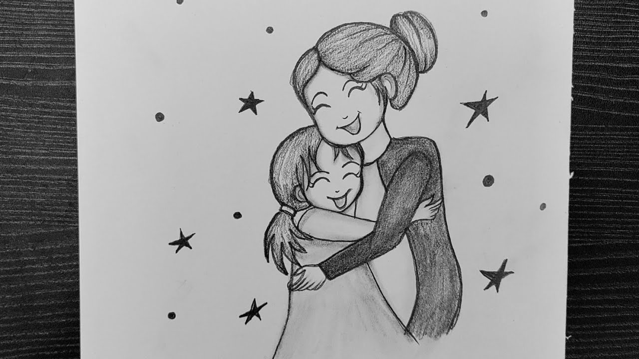 How To Draw Parents Day Drawing // World Parents Day Drawing // Kids ...