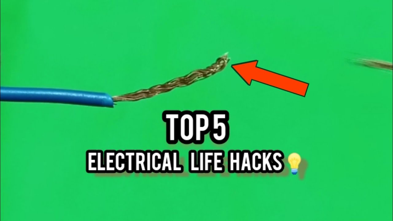 Top 5 Electrical Life Hacks💡 | Electrical Tips And Tricks|Electrical ...