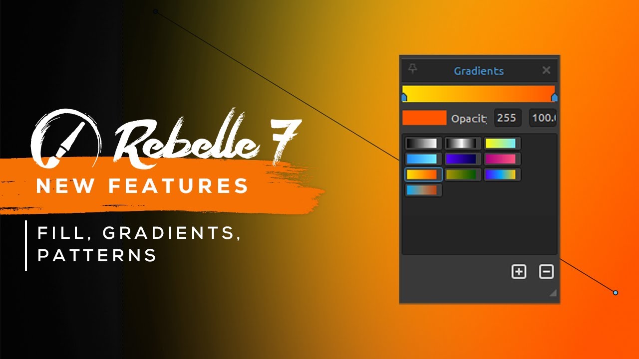 Rebelle 7 New Features: Fill & Gradient Tool - YouTube