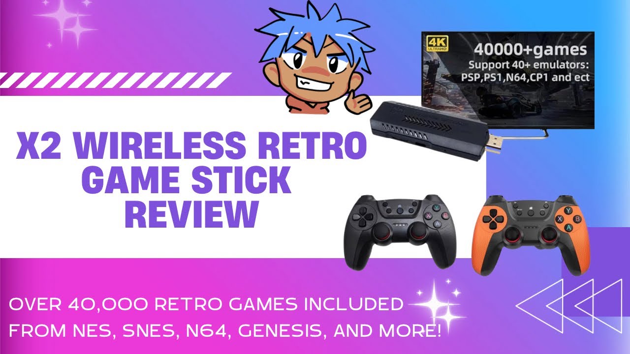 AN HONEST REVIEW OF THE X2 WIRELESS RETRO GAME STICK - YouTube