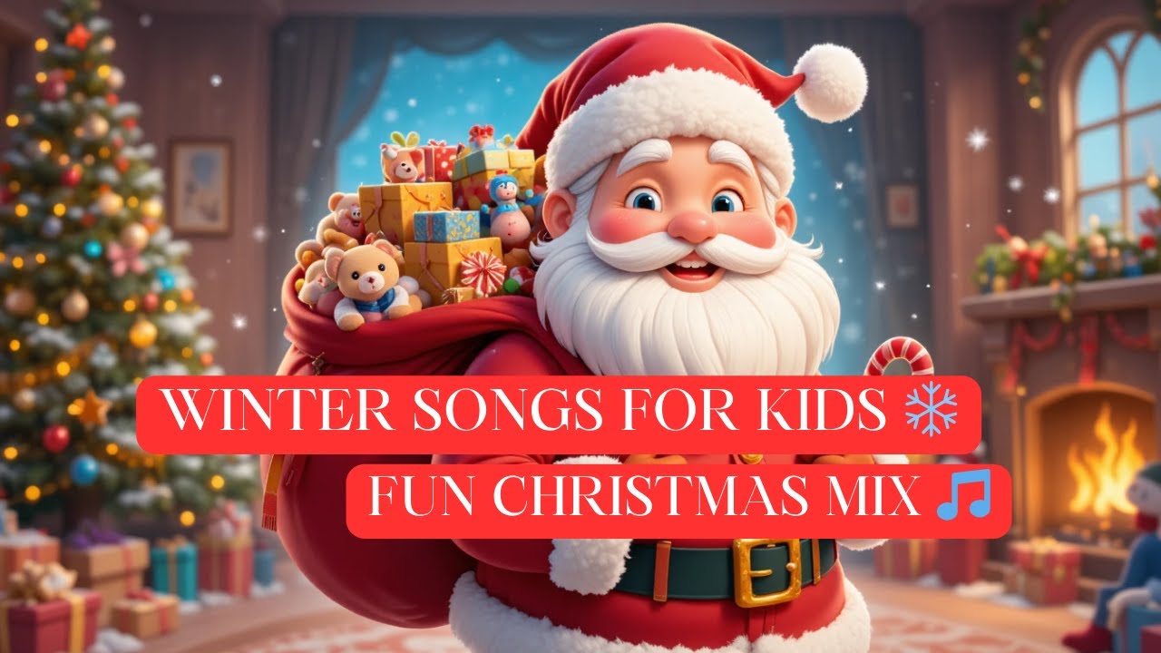 Winter Songs for Kids ️ | Kids Christmas Music Mix by KidyBell - YouTube