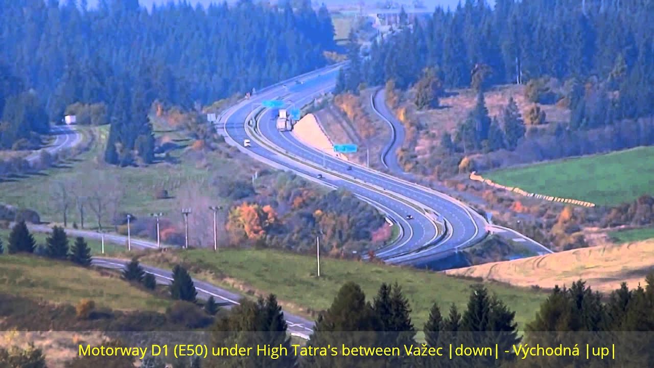 Timelapse: D1 motorway under High Tatras, Slovakia - YouTube