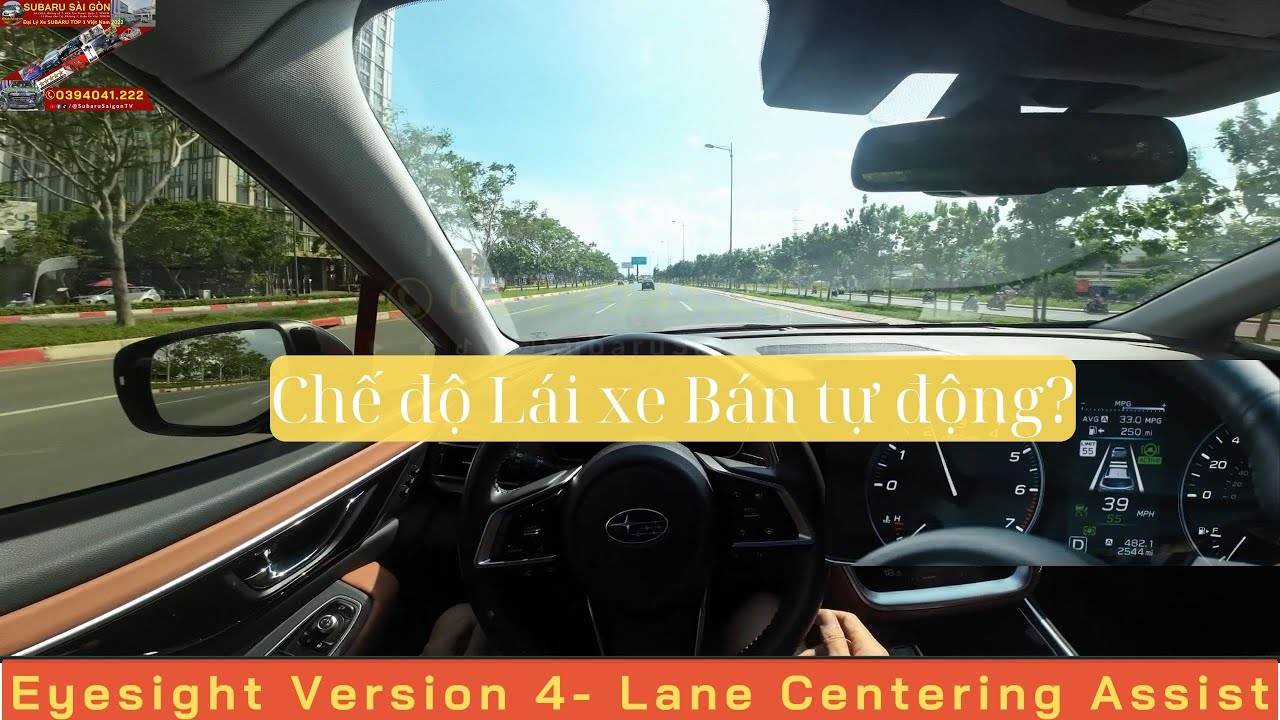 Lane Centering Assist - Eyesight Version 4 trên Subaru Outback 2023: Xe ...
