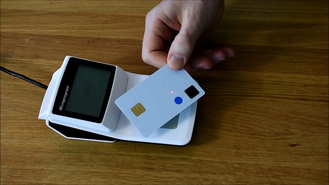 Fingerprints - Smart Card contactless demo without battery - YouTube