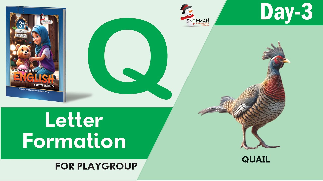 Letter Q Formation | Knowledge Wheel English | Playgroup - YouTube