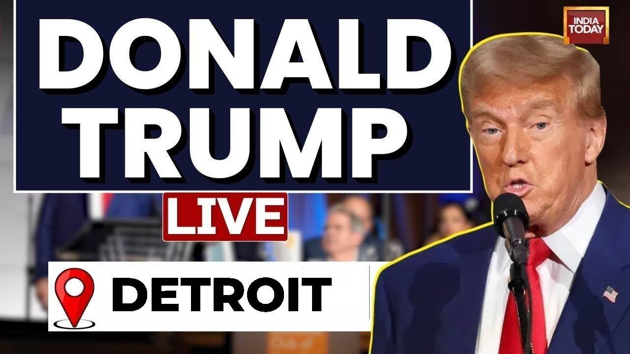 Donald Trump LIVE: Trump Holds Rally In Detroit | Trump Rally | US ...