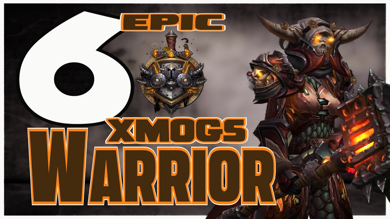 World of Warcraft BFA - 6 Unique Warrior Transmog Sets - YouTube