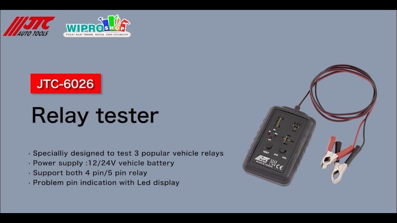 JTC - RELAY TESTER (JTC-6026) - YouTube