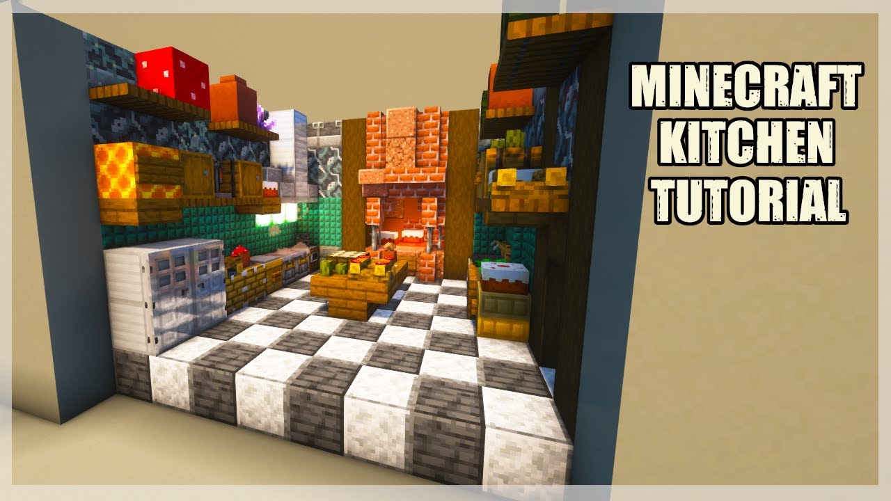 Minecraft | How to build a COZY Kitchen - YouTube