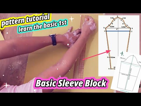 ️ How to Make Basic Sleeve Block Pattern × Sleeves Pattern Making for ...