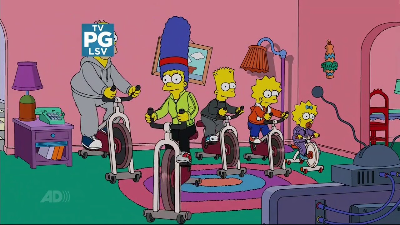 The Simpsons - Bike Couch Gag - YouTube