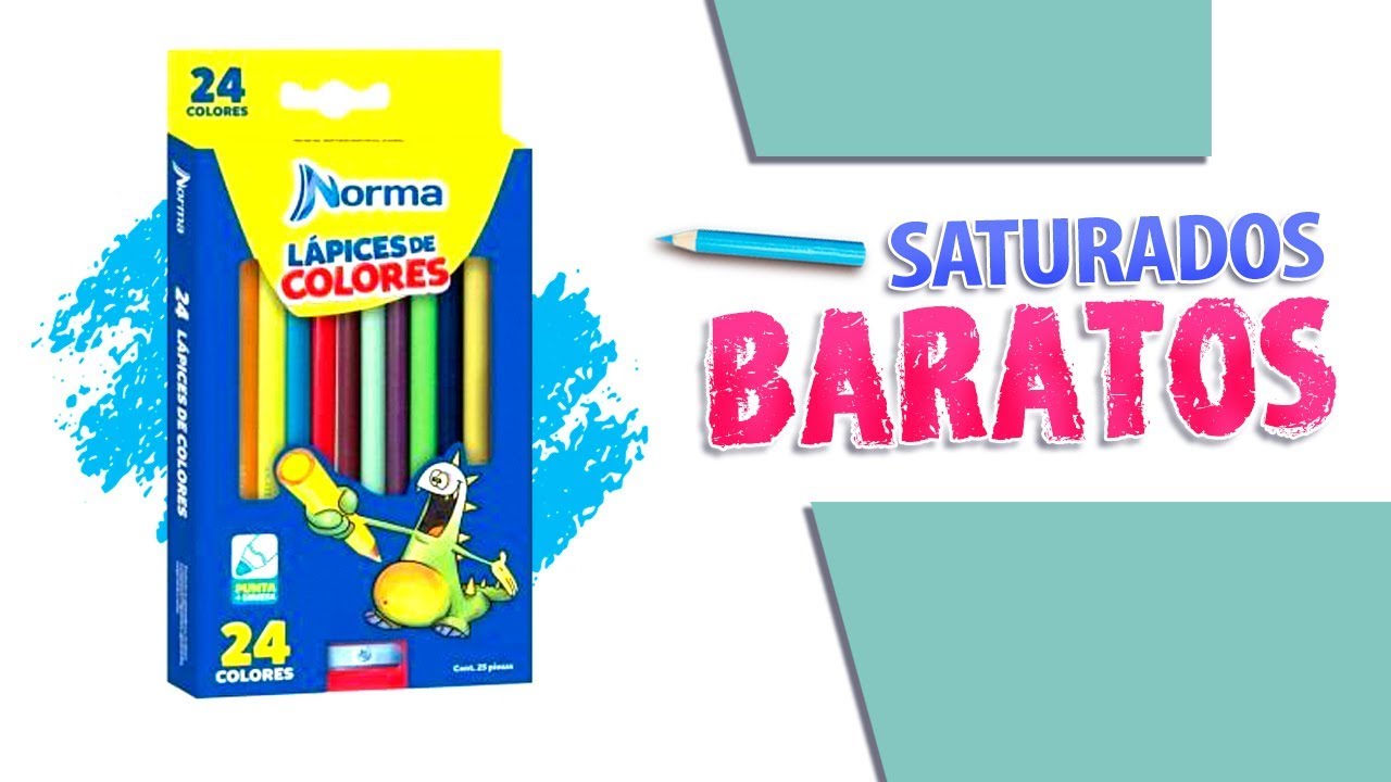 Lapices de Colores Norma 24 Colores Para ilustracion y dibujo - YouTube