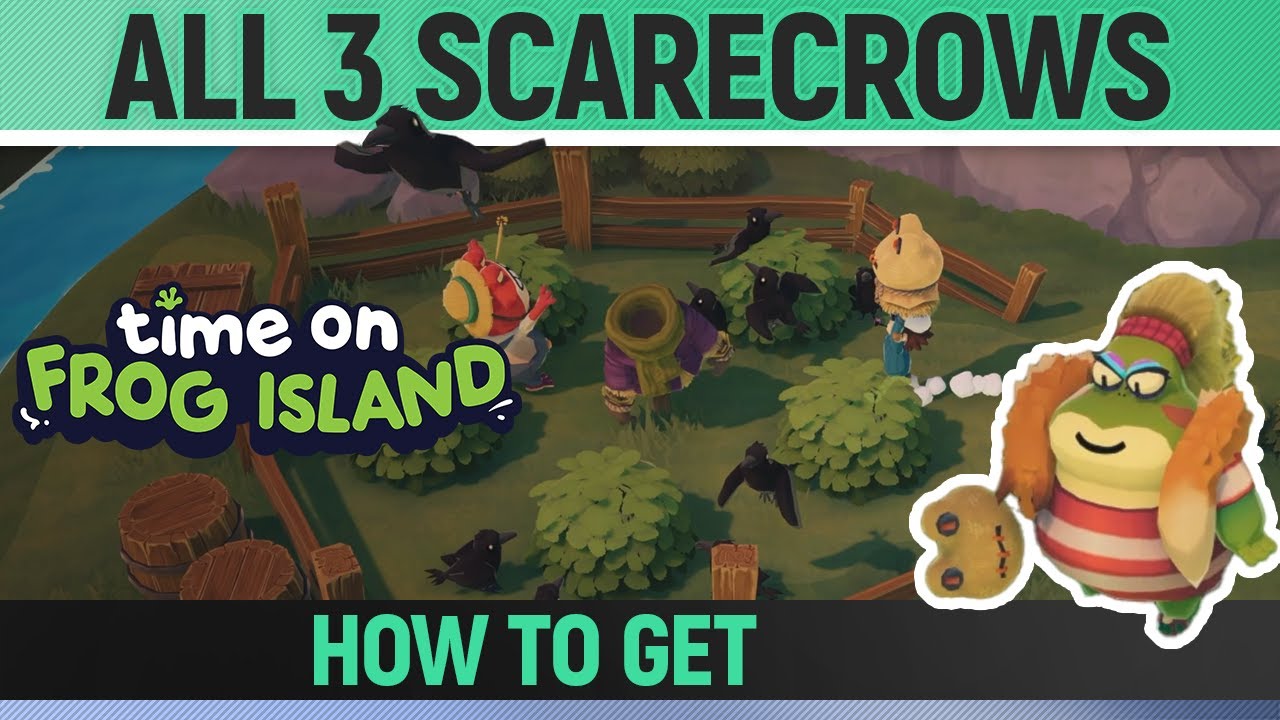 Time on Frog Island - How to get all 3 Scarecrow Heads 🏆 - YouTube