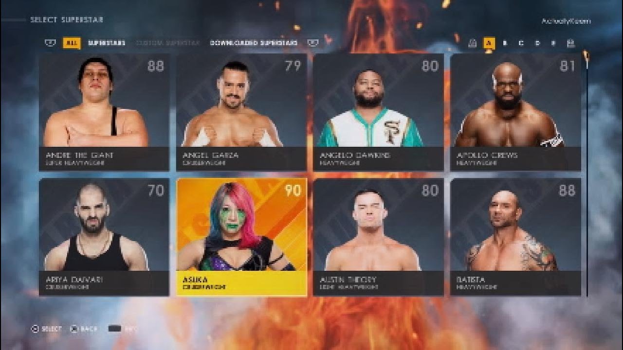 WWE 2K22 Asuka Signatures & Finishers Moveset - YouTube