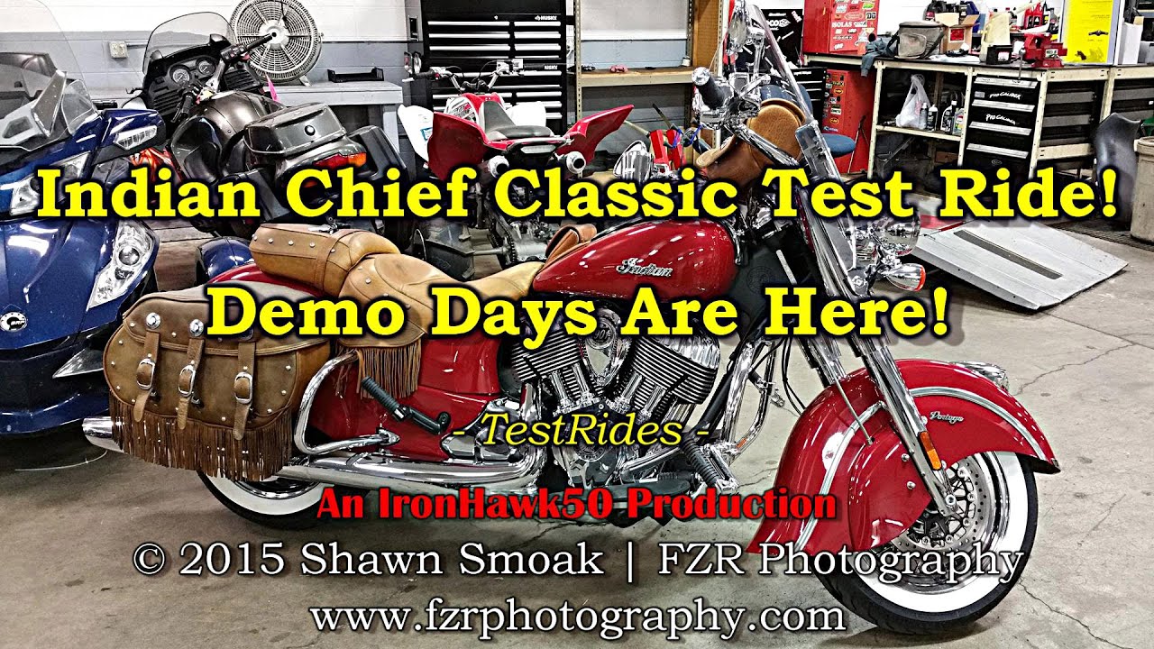 Indian Chief Vintage Test Ride! - Demo Days Are Here! | TestRides - YouTube
