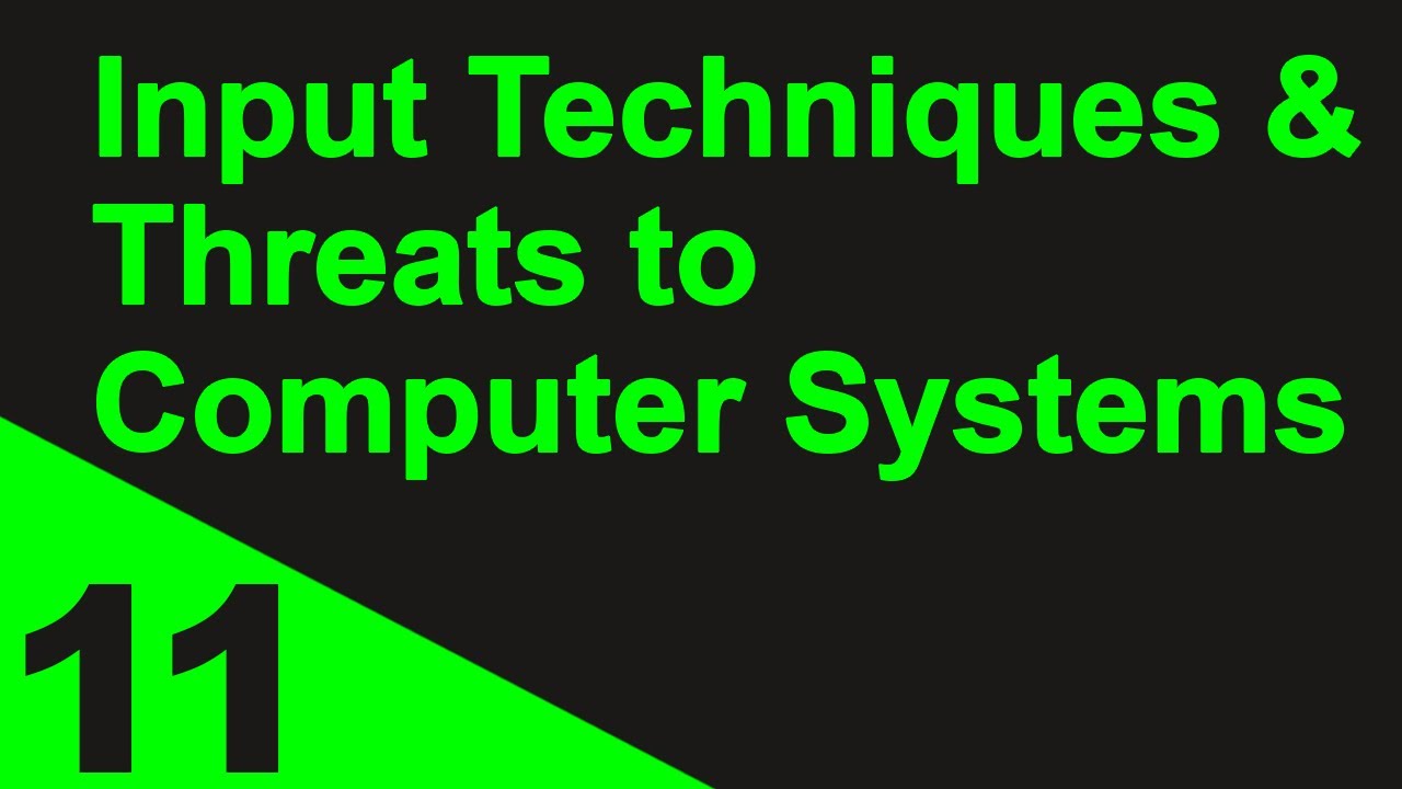 Input Techniques and Threats to Computer Systems - Information Technology Theory | Grade 11 ...