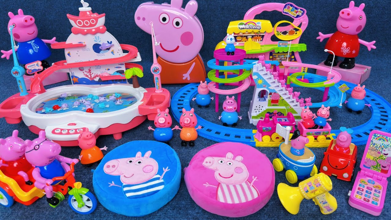 14 Minutes Satisfying with Unboxing Peppa Pig Slide Playground and ...
