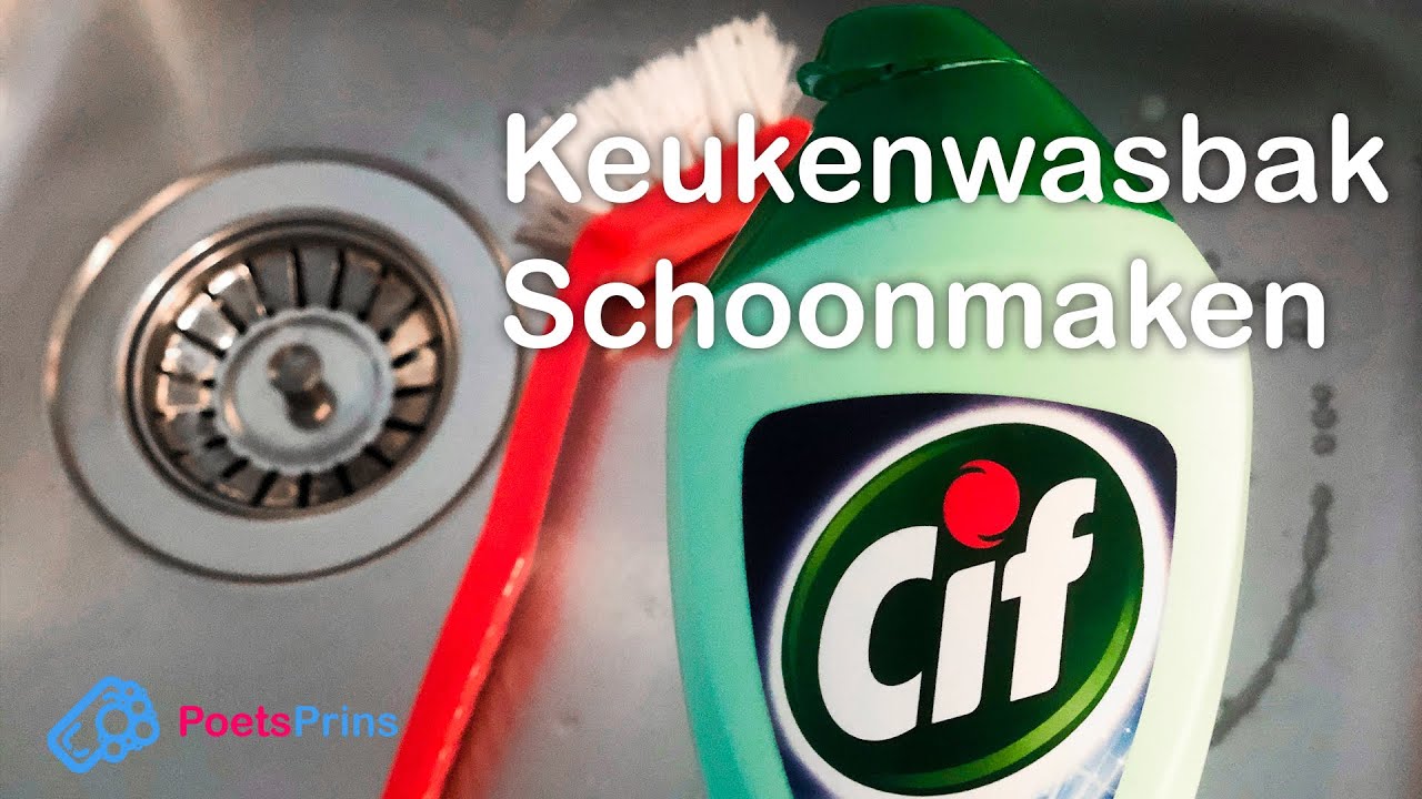 Keuken wasbak schoonmaken - YouTube