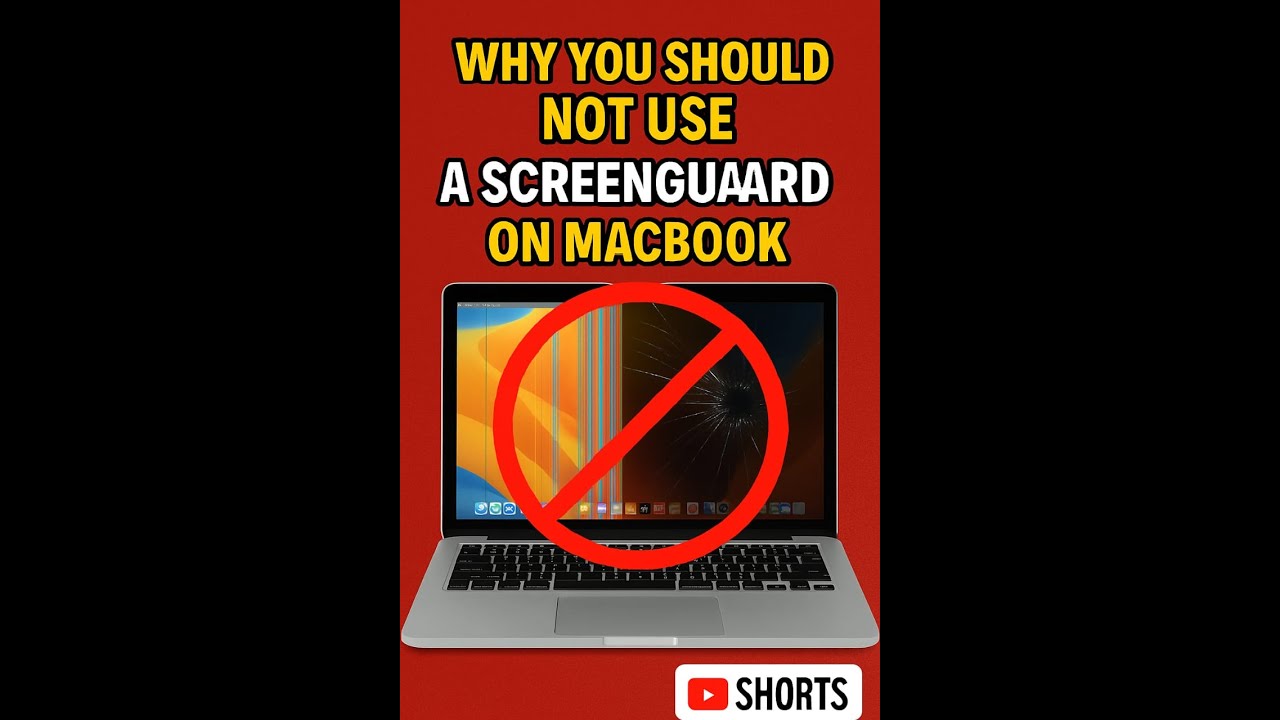 Never use a screenguard on Macbook 😱 #macbook #screenguard - YouTube