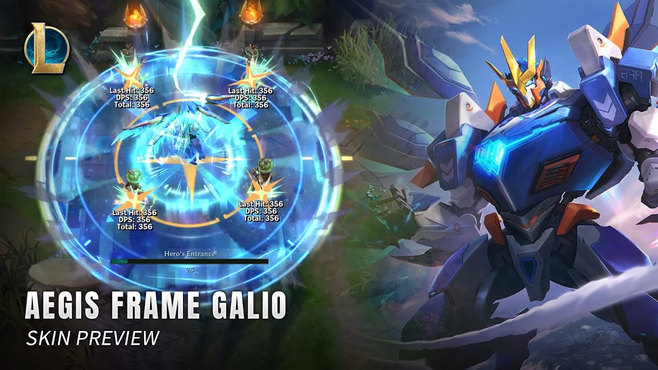 Aegis Frame Galio Skin Preview – Legendary Skin || League Of Legends ...