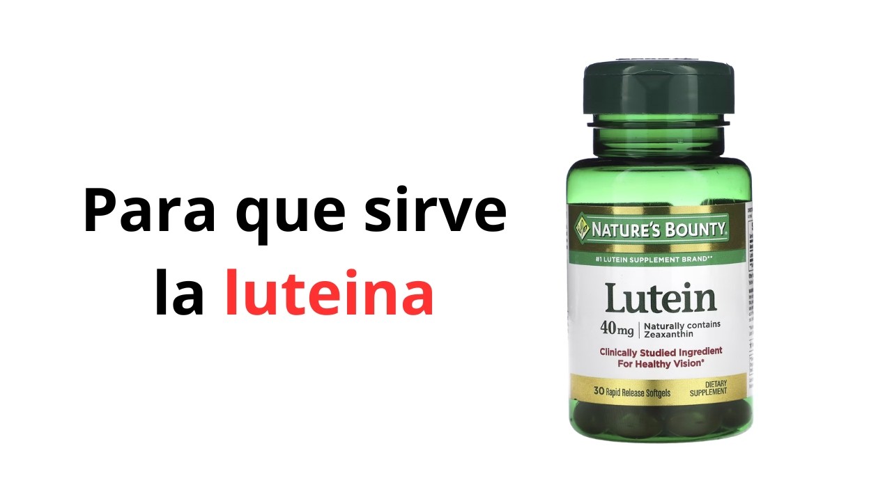 Para que sirve la luteina - YouTube