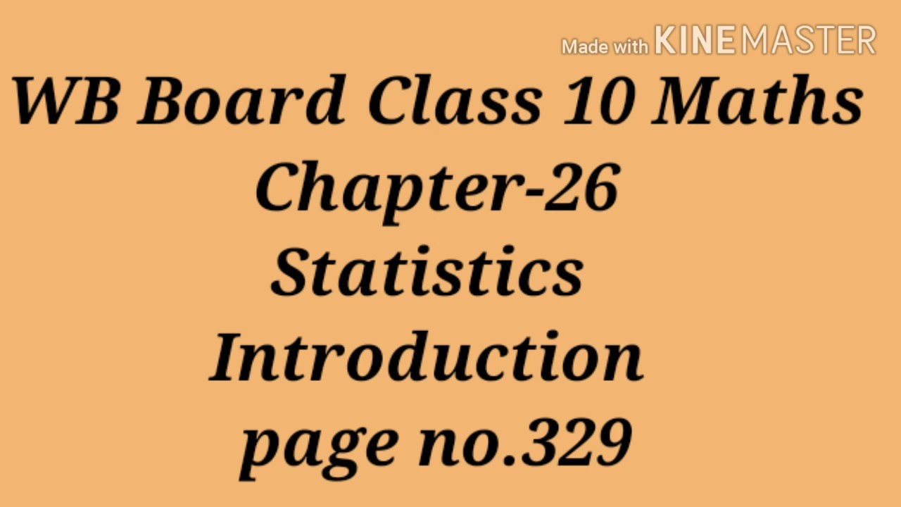 Introduction l Chapter-26 : Statistics l WB Board Class 10 Maths l Urdu ...