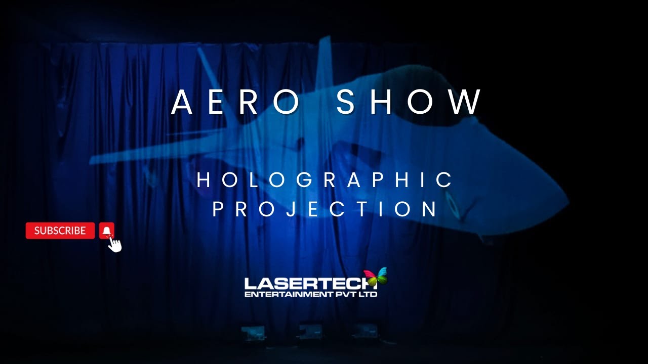 Holographic Projection | Aero show | LaserTech Entertainment - YouTube