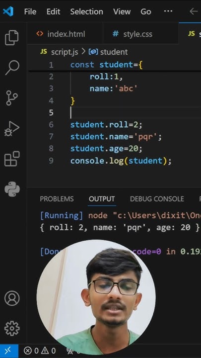 🧩#17 Object.seal() Method in Javascript #coding #object #method #javascript #short - YouTube