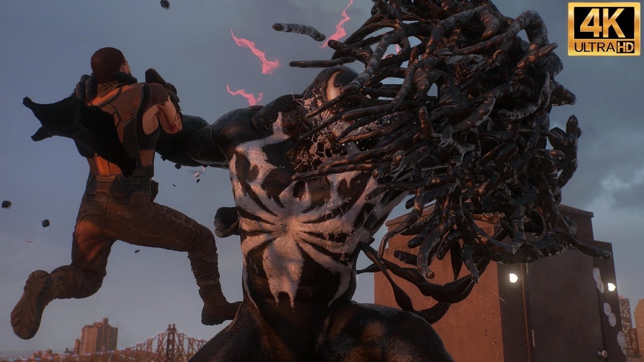 Free Roaming As VENOM At Dusk In Marvel's Spider-Man 2 (4K) - YouTube