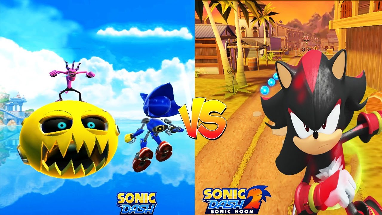 Sonic Dash VS Sonic Dash 2: Sonic Boom GAMEPLAY - Metal Sonic VS Shadow ...