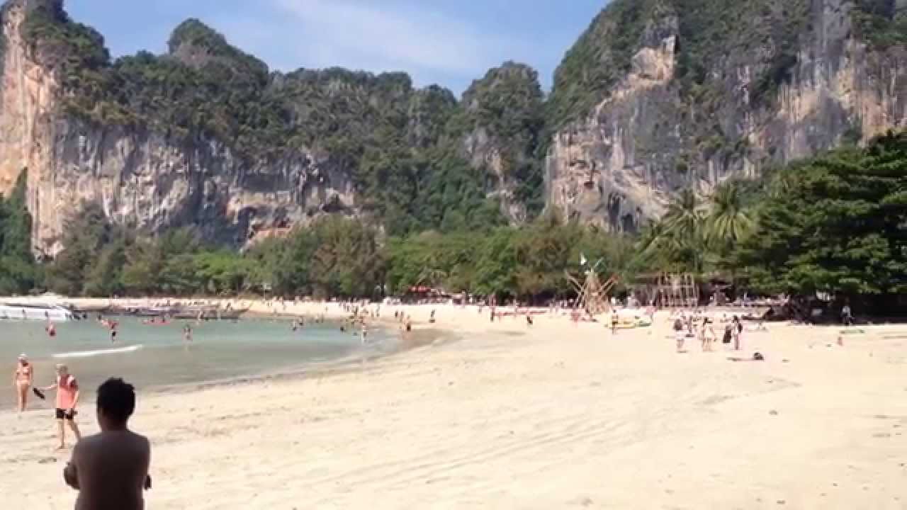 Rai Leh (Railay) beach in Krabi, Thailand - YouTube