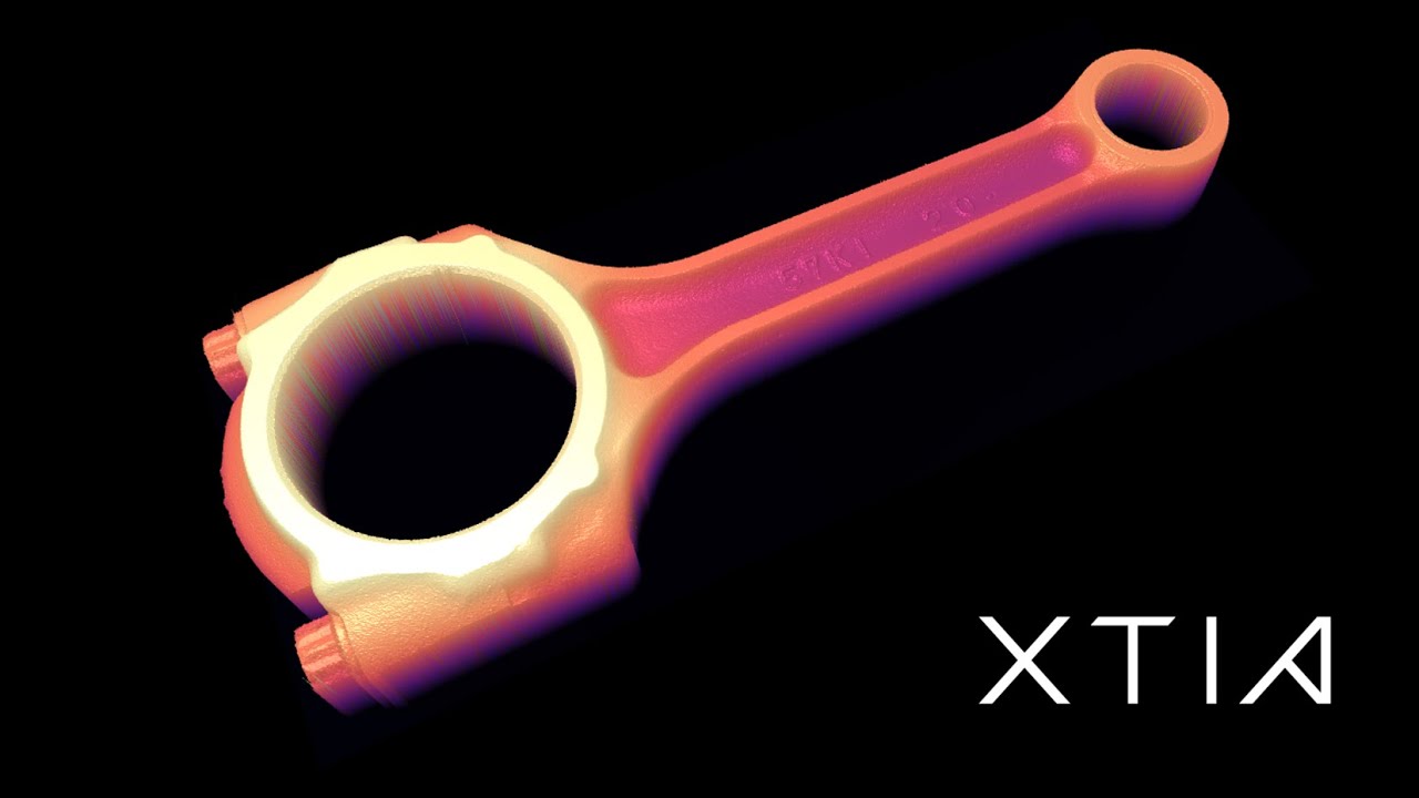 High-accuracy inspection of a conrod with Optocomb 3D scanners - YouTube
