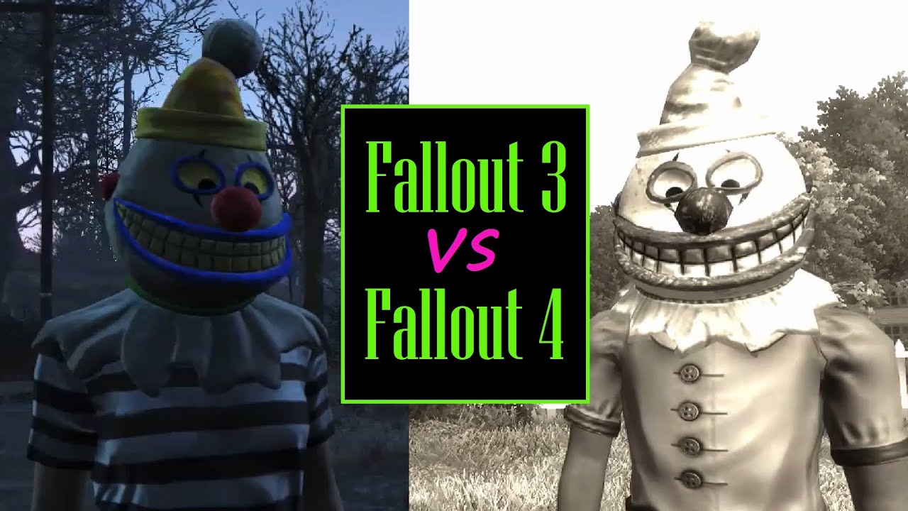 Pint-Sized Slasher in action (Fallout 3 vs Fallout 4) - YouTube