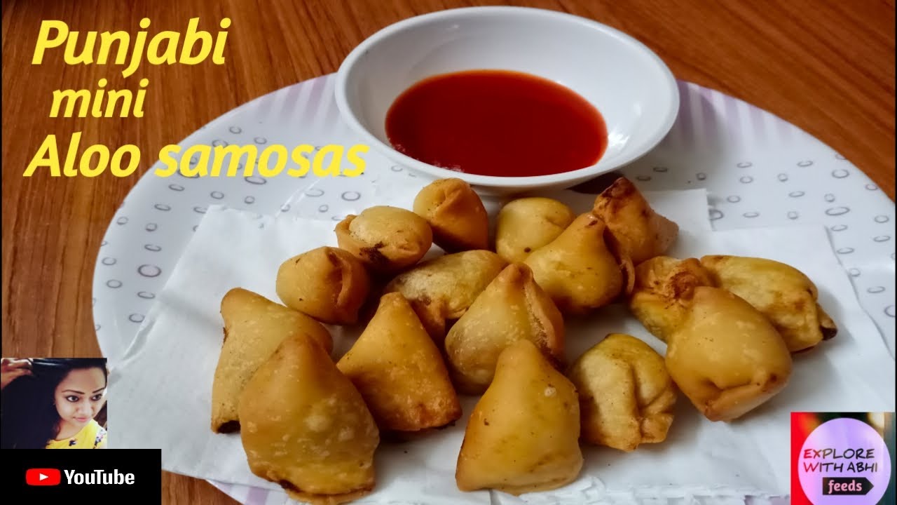 Punjabi mini Samosas | Mini Samosas | Aloo samosas - YouTube