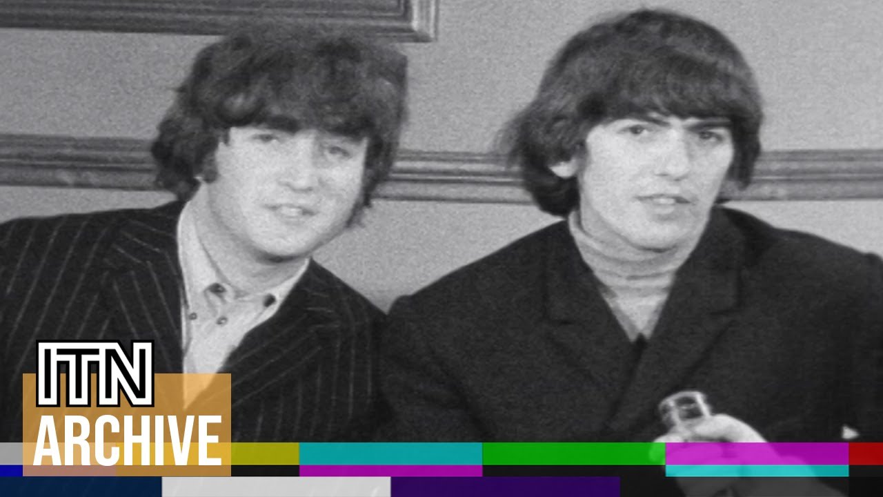 The Beatles react to receiving MBEs (1965) | Music Through the Ages ...