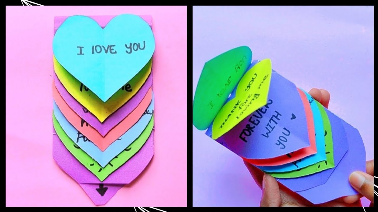 DIY - Water Fall Card For Multiple Messages | How To Make WaterFall ...