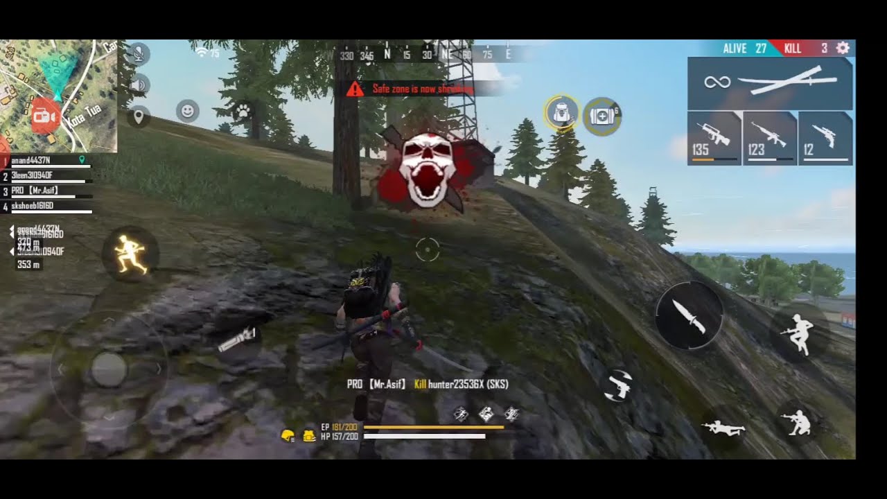 Free Fire Solo Vs Squad Fight || Free Fire fight || free fire - YouTube