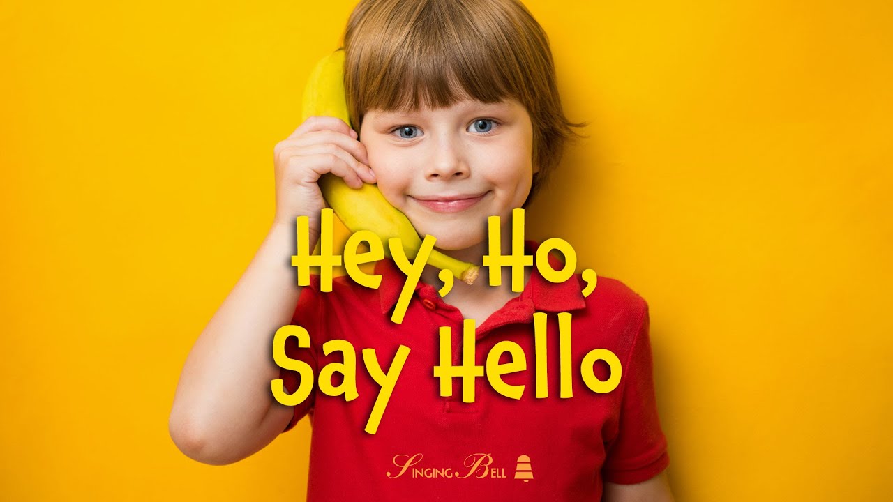 Hey, Ho, Say Hello | Karaoke with lyrics for kids (Round) - YouTube