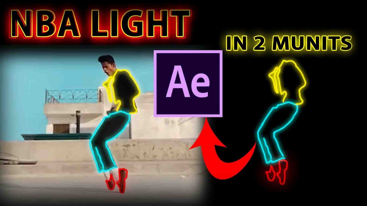Nba light effect Tutorial in after effect|Baba jecktion Dance video|Nba ...