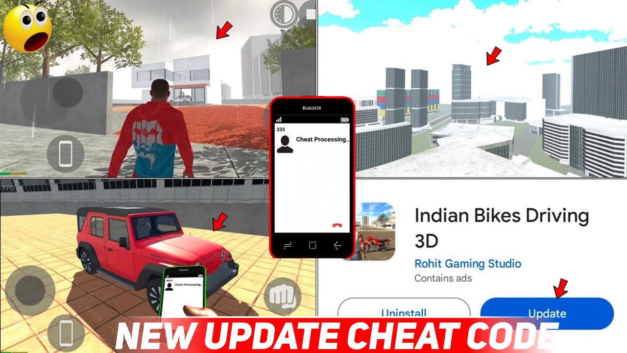 New Update 😍 All Cheat Code Indian Bike Driving 3D !! Fog 🌫️ Mode Cheat Code - IND BIKE GAMER ...