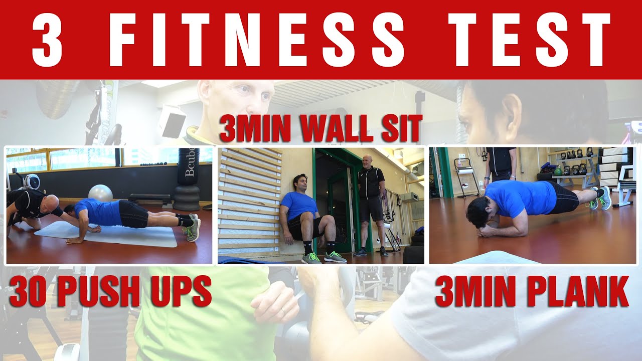 3 Fitness Test | Push-ups | Wall Sit | Plank | Episode 2 Part 3 - YouTube