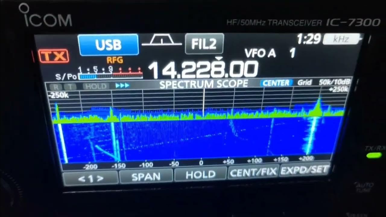 ICOM IC-7300 RF OUTPUT TEST - YouTube