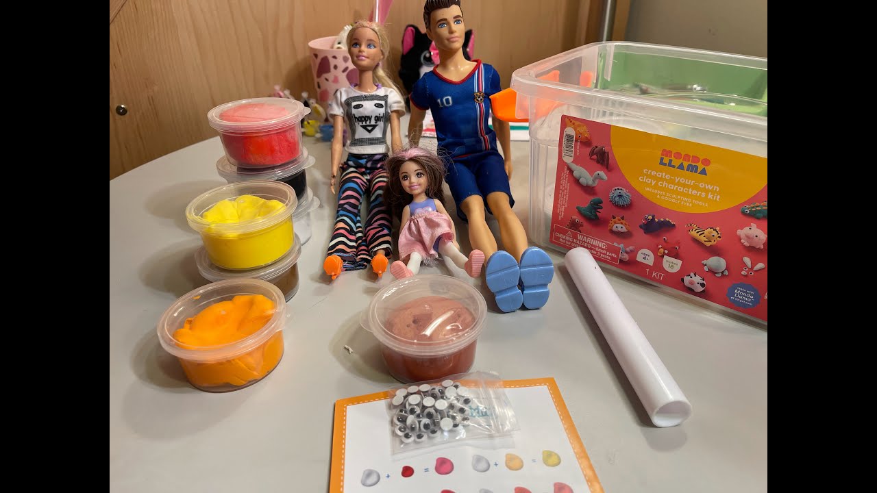 🎁 Unboxing & Review: Create Your Own Clay Characters Kit 🎨 | Barbie's ...