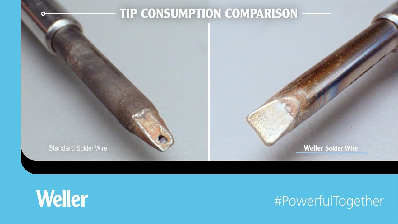 Longer lasting soldering tips | Weller WSW Solder Wire - YouTube