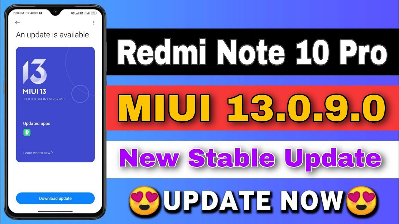 Redmi Note 10 Pro / Max MIUI 13.0.9.0 New Update Rollout | New Security ...