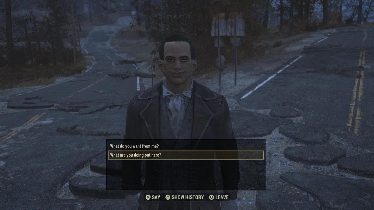 Fallout 76 | Smiling Man encounter - YouTube